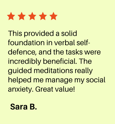 The ultimate Verbal Self-Defense Guide – Mindy
